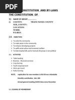Sample Constitution For A Community Group | PDF | Committee | Government