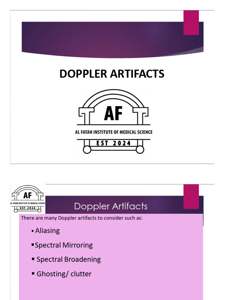 Doppler Artifacts: Aliasing Explained | PDF | Electronics | Signal ...