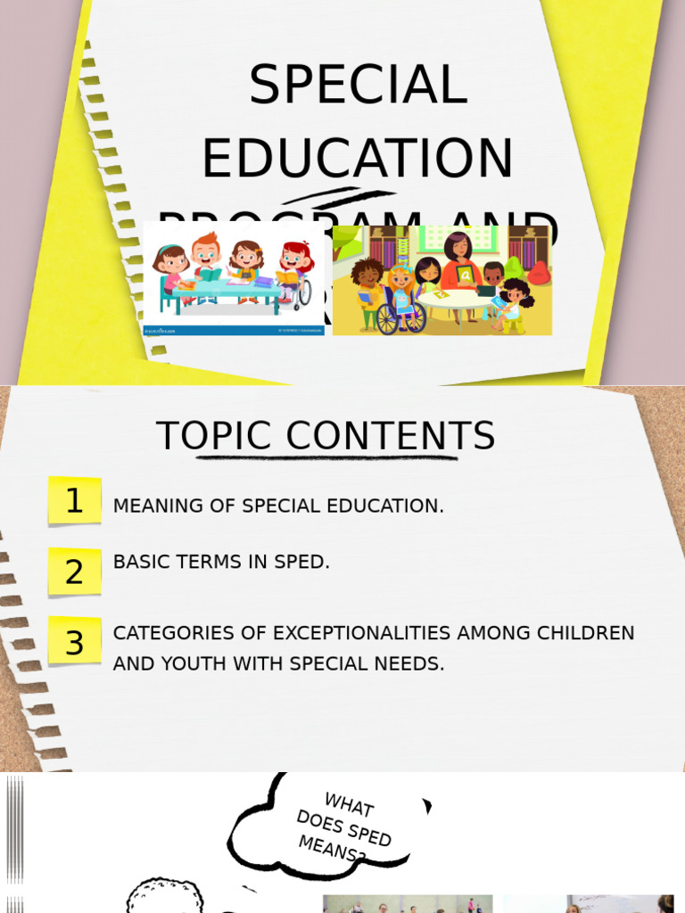 SPED Program Services SPED | PDF | Special Education | Visual Impairment