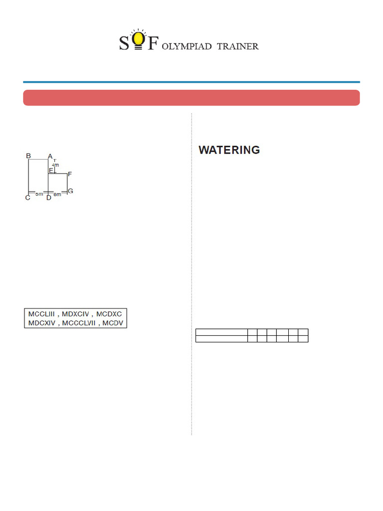 IMO Level 2 - Class 4 (2017-2018) - 4 | PDF | Mathematics | Arithmetic