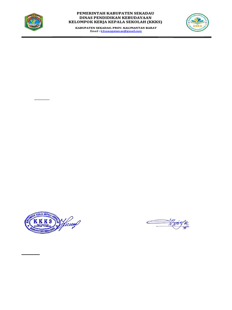 Undangan KKKS Bulan September (Evaluasi SPJ BOSP) 2024 | PDF