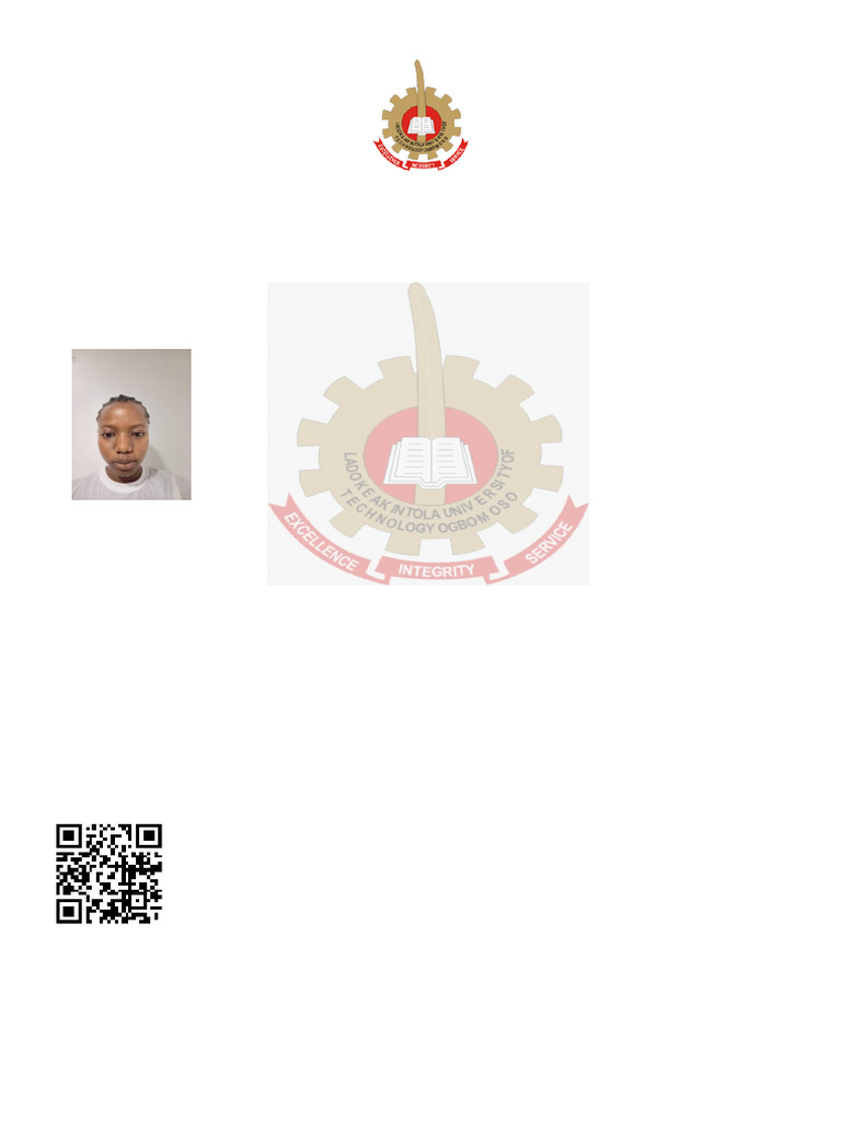 LAUTECH Post UTME Registration Slip | PDF