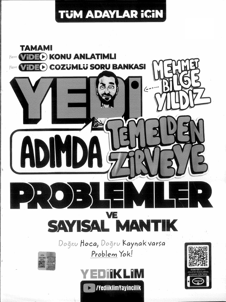 2024 Yedi̇i̇kli̇m 7 Adimda Problem Ve Mantik | PDF
