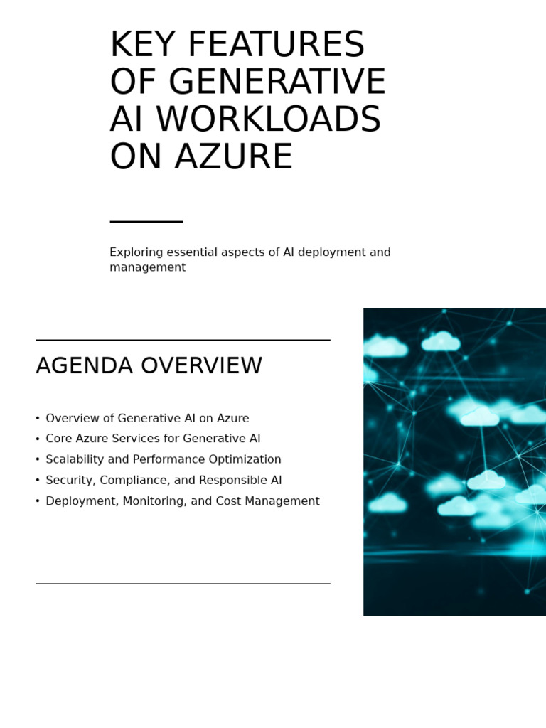 Key Features of Generative AI Workloads On Azure | PDF | Microsoft ...