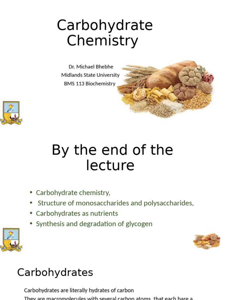 Carbohydrate Chemistry Overview | PDF | Carbohydrates | Glucose