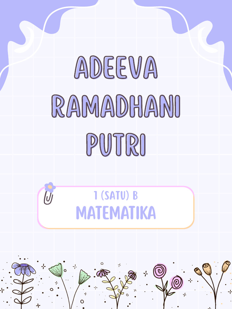 Ungu Pastel Doodle Lucu Cover Buku Catatan Siswa Dokumen A4 - 20250727 ...