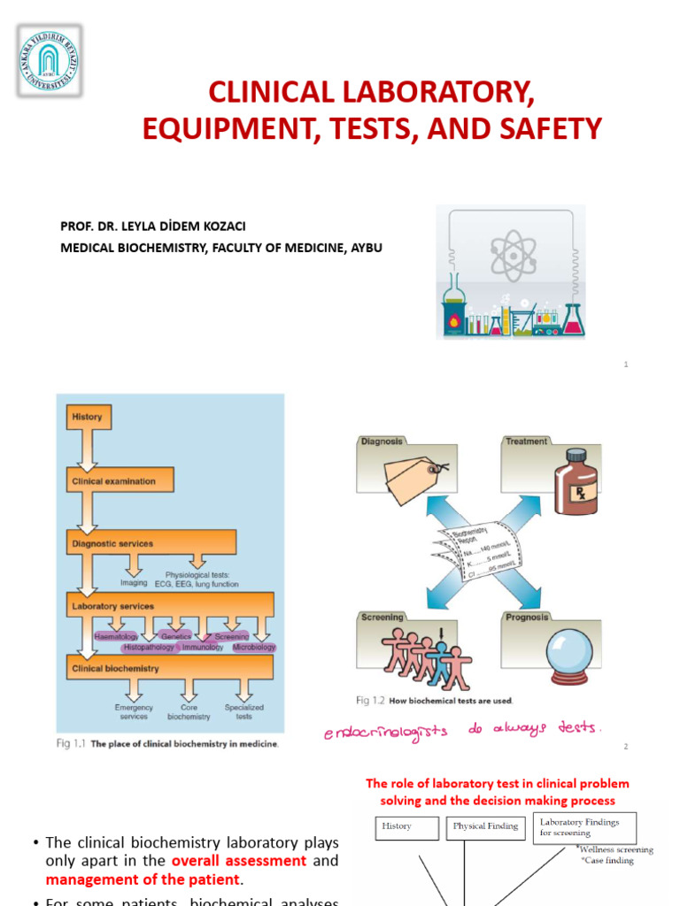 Biochemistry Laboratory Tests Overview | PDF | Blood Plasma | Centrifuge