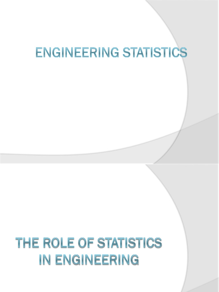 Introduction to Engineering Statistics | PDF | Experiment | Statistics