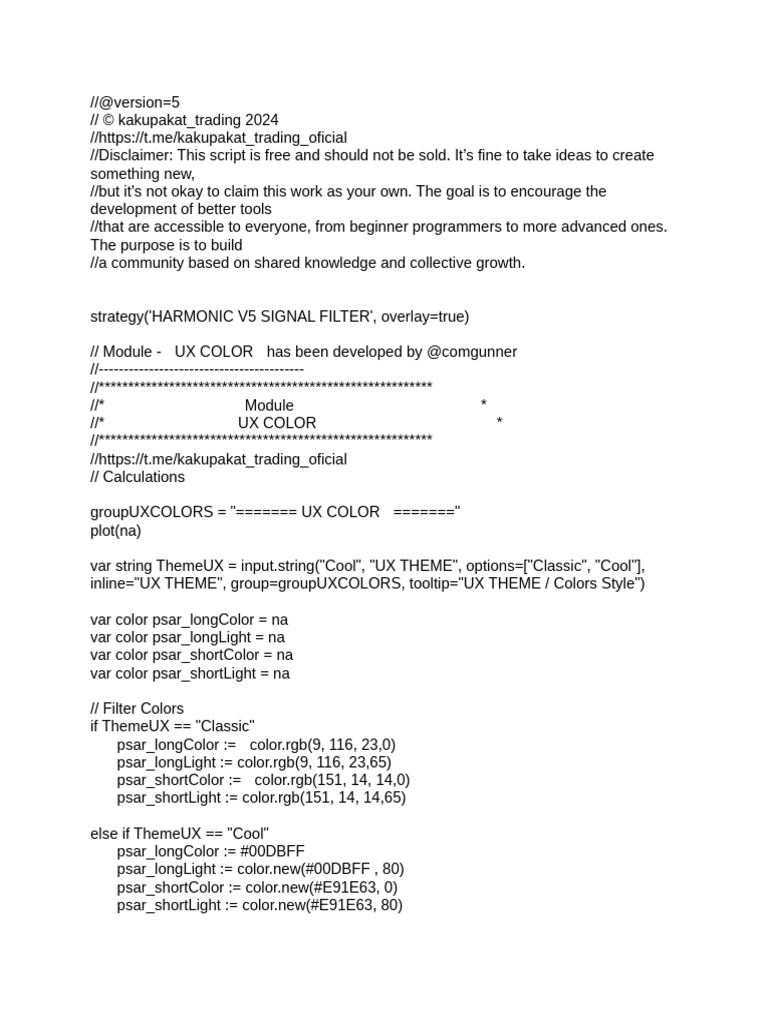 Harmonic V5 Signal Filter Script | PDF | Financial Markets | Applied ...