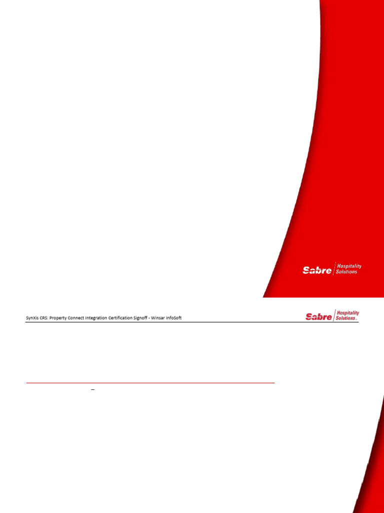 SynXis CRS Integration with Winsar Cloud | PDF | Telephone ...