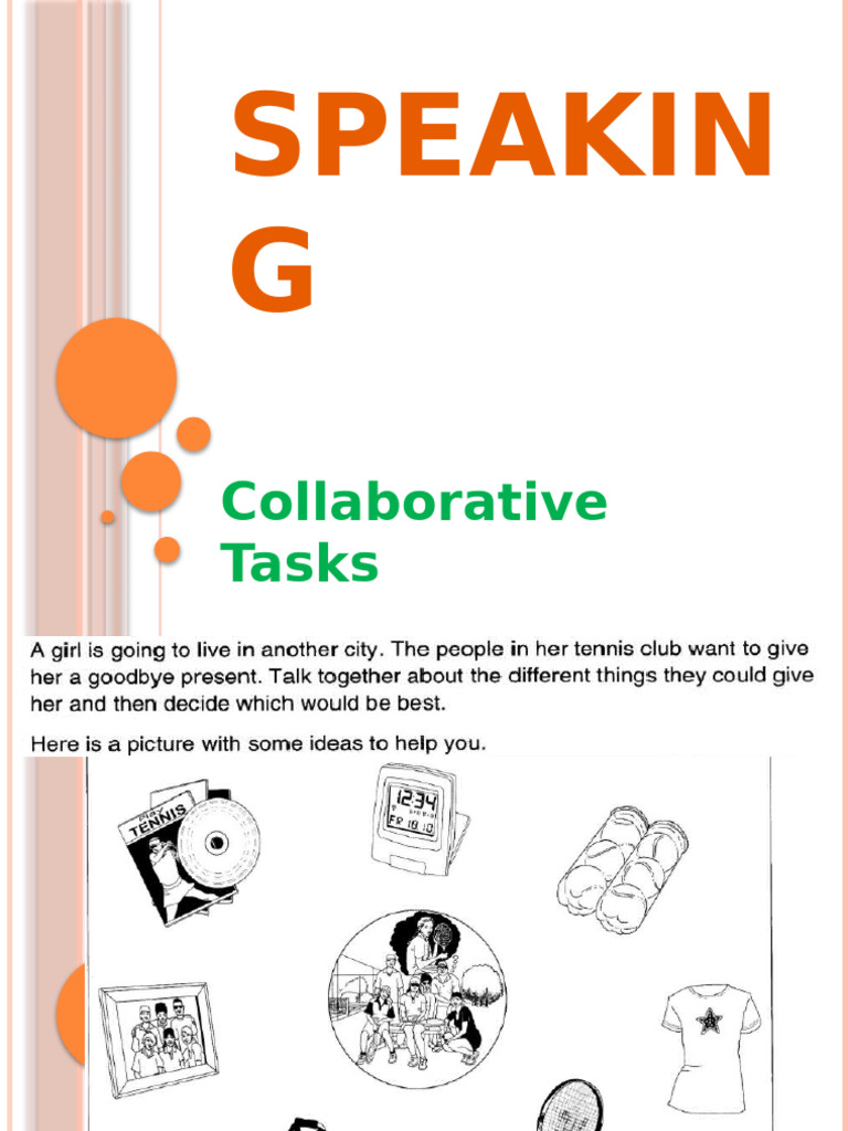 Speaking Tasks | PDF