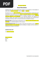 Board Resolution for GST Registration | PDF