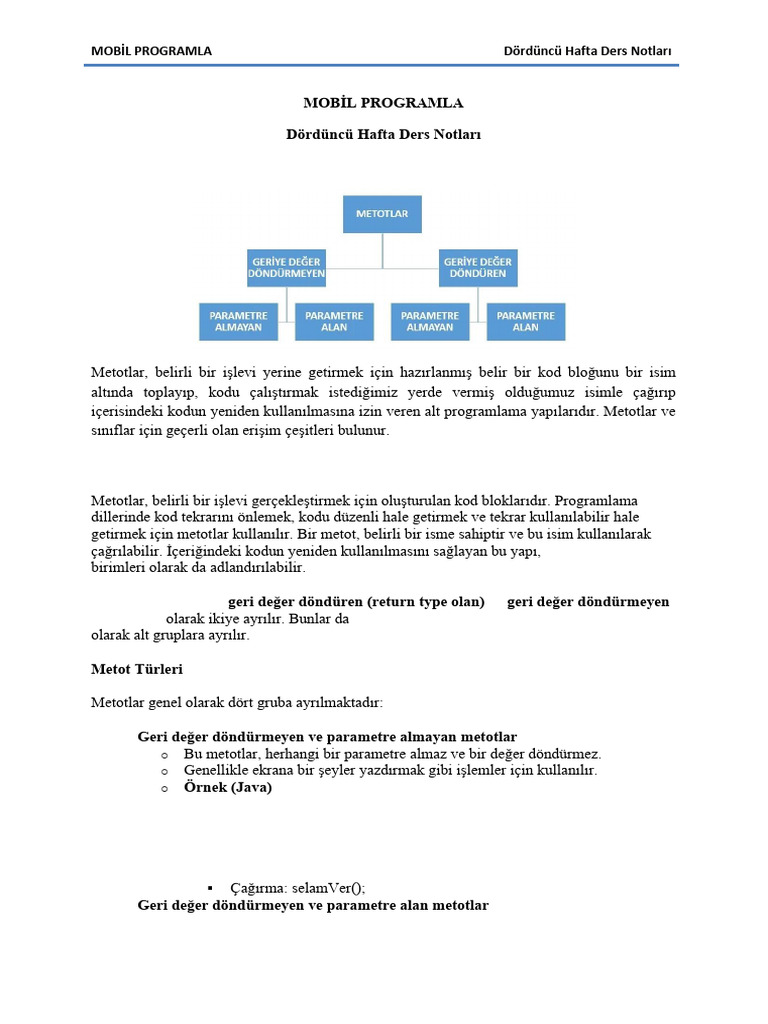 H4. Ders Notlar 2025 | PDF