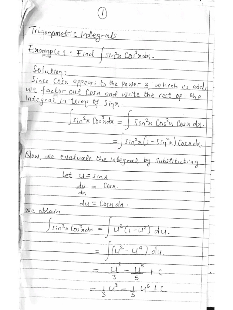 MTH 102 Trig Functions Integral, and phy | PDF