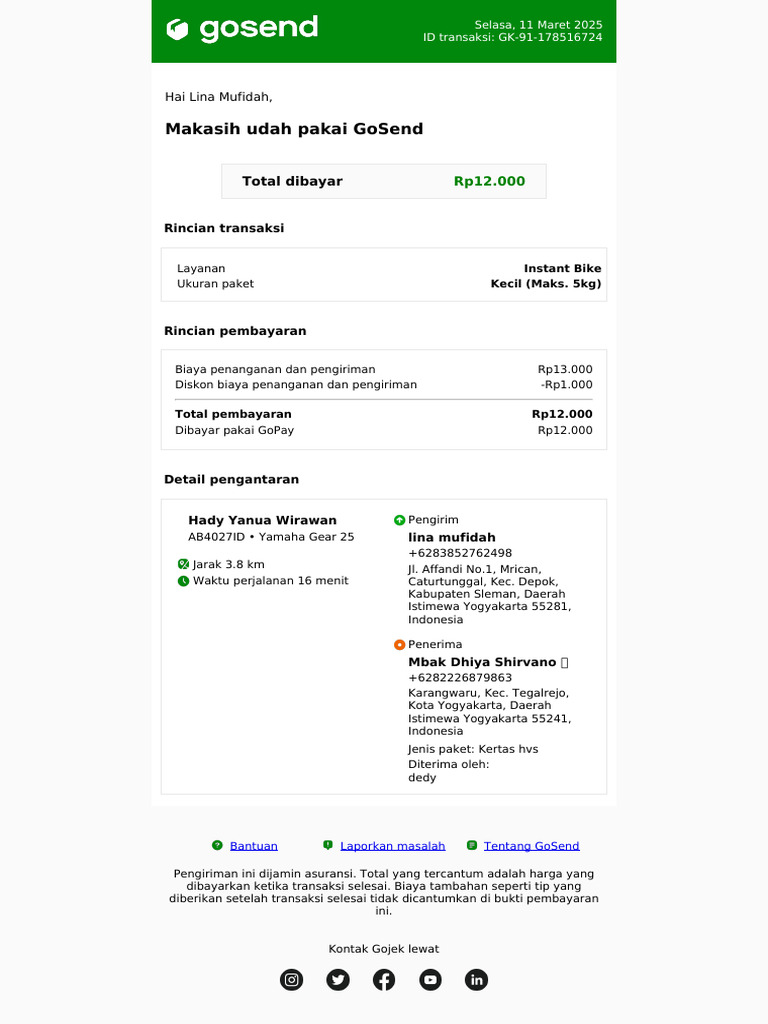 Gosend HVS A3 | PDF