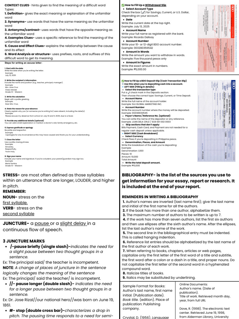 English Notes | PDF | Stress (Linguistics) | Word