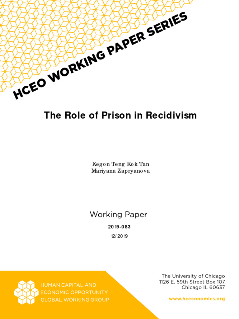 The_Role_of_Prison_in_Recidivism | PDF | Recidivism | Probation