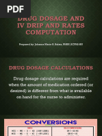 Heparin Drip Calculation Practice Quiz | PDF