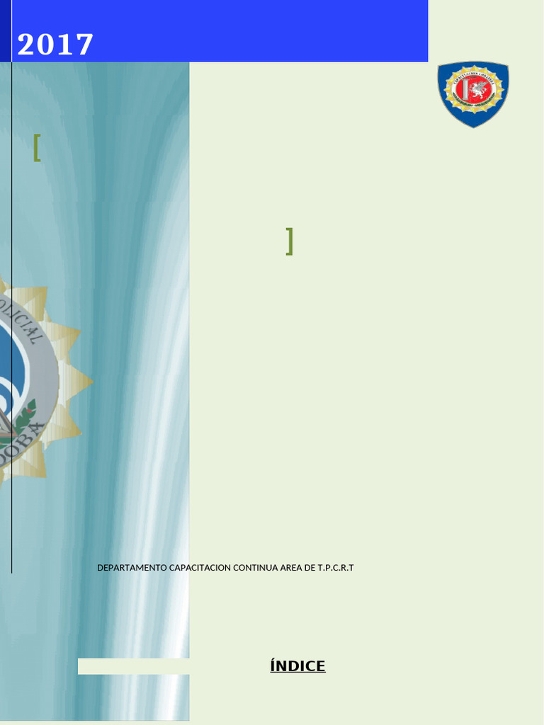 Caratula e Indice Del Manual-2 - Policía | PDF | Policía