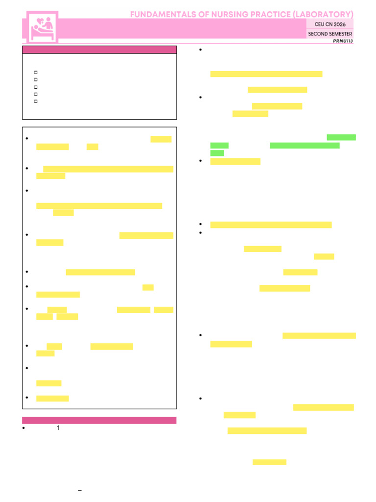 FNP LAB (Module 1) Body Mechanics and Basic Infection Control | PDF | Hand Washing | Personal ...