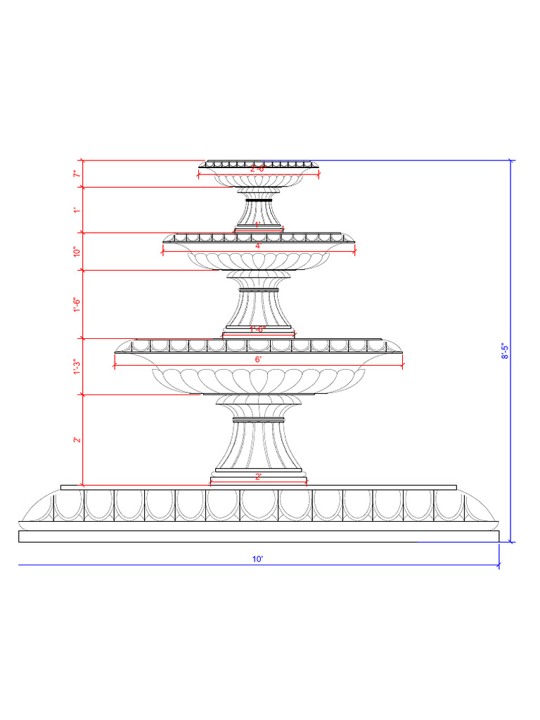 Design Layout Fountain | PDF