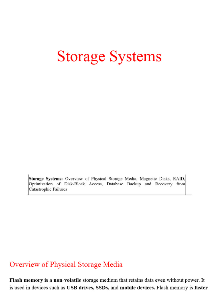 Module 5 2 Storage Systems | PDF | Computer Data Storage | Hard Disk Drive