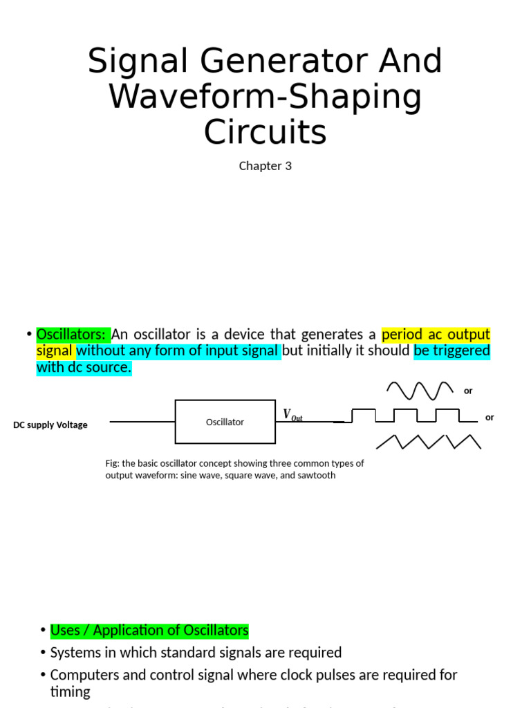 Chapter3 SignalGeneratorAndWaveform ShapingCircuits@ | PDF | Electronic ...