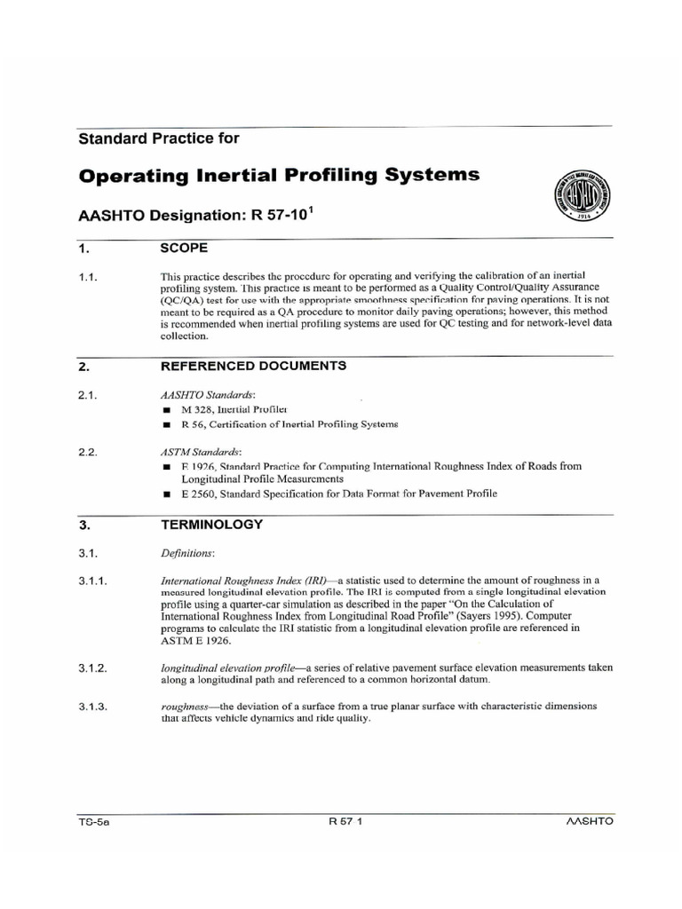 Aashto R 57-10 | PDF