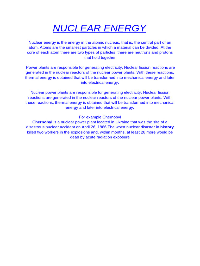Understanding Nuclear Energy Basics | PDF