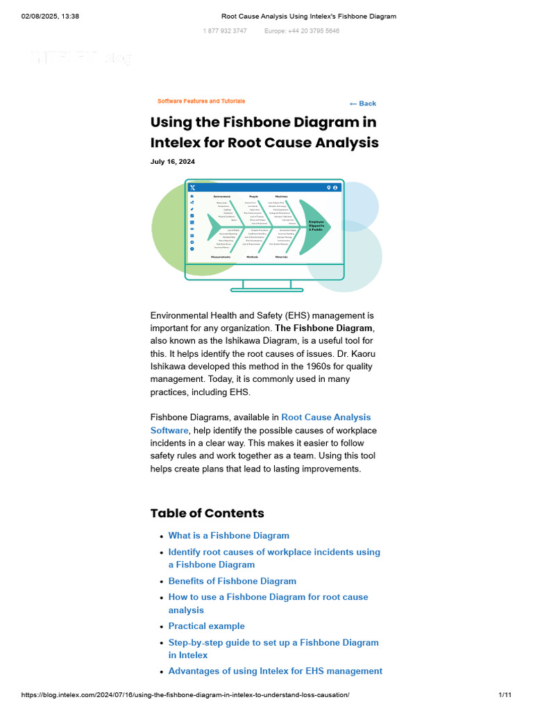 Fishbone Diagram for EHS Solutions | PDF | Safety | Occupational Safety ...
