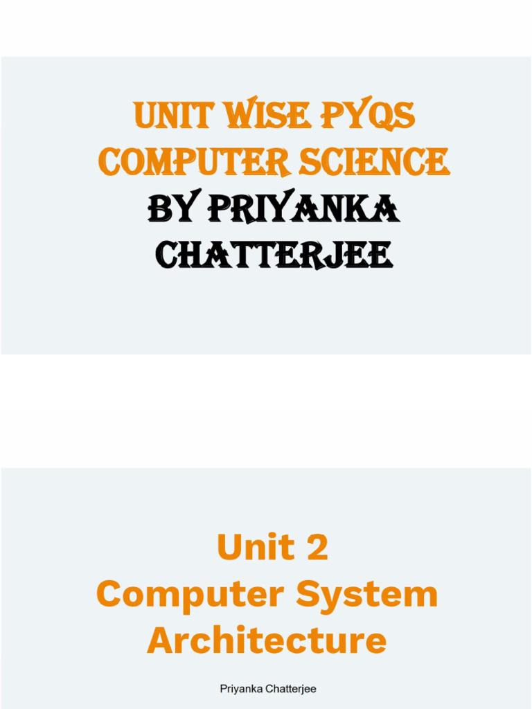 COA Numerical PYQs | PDF