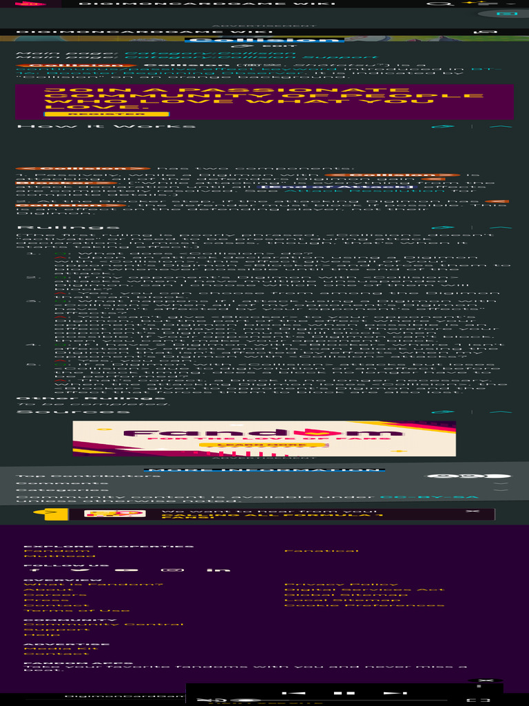 Collision DigimonCardGame Wiki Fandom | PDF