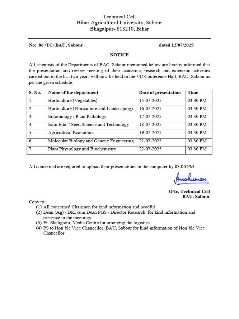 TC Notice Dated 12-07-2025 | PDF