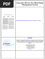 UML for Blood Bank Systems | PDF