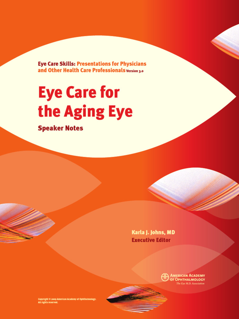 Eye Care for Aging Patients Guide | PDF | Visual Impairment | Glaucoma