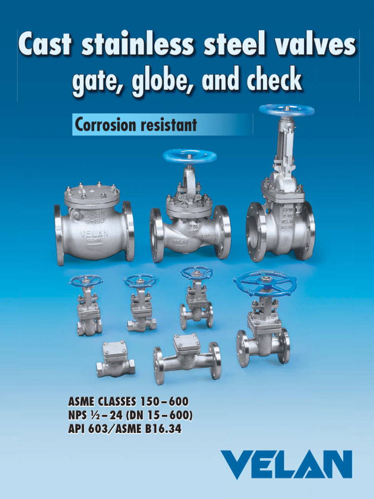 Velan Cast Stainless Steel Valves | PDF | Valve | Cryogenics