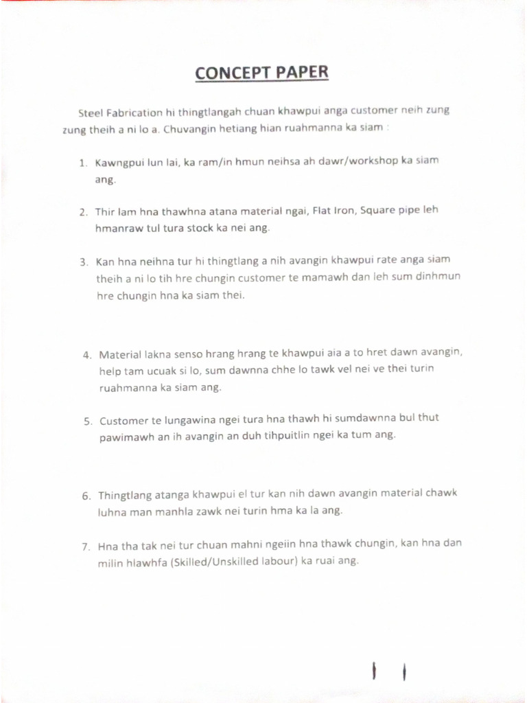 Concept Paper | PDF