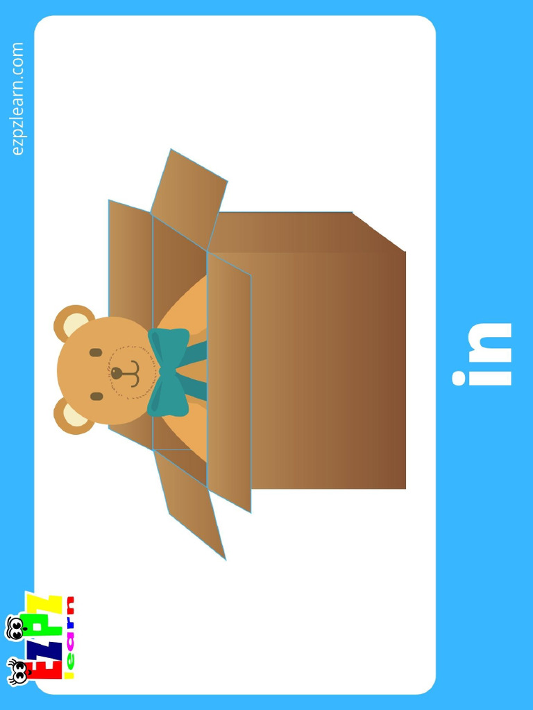 Prepositions of Place Flashcards 3 | PDF