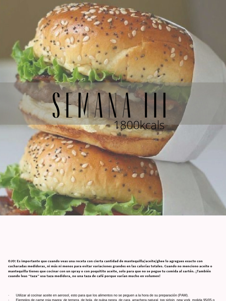 1800 Kcals | PDF | Cilantro | Alimentos