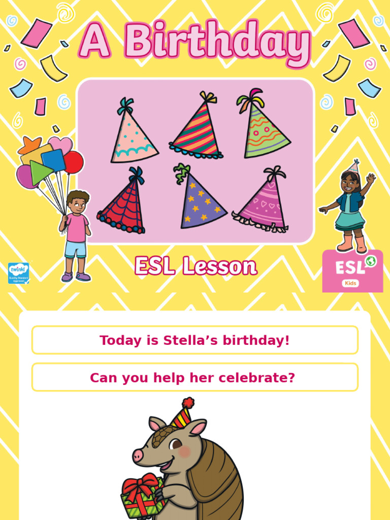 T e 1740155313a Esl A Birthday Vocabulary Lesson Kids Pre A1 Powerpoint ...