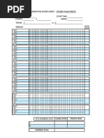 Badminton Match Scoresheet Template | PDF