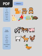 100 Animals and Their Sounds in English With PDF - Englishan | PDF ...