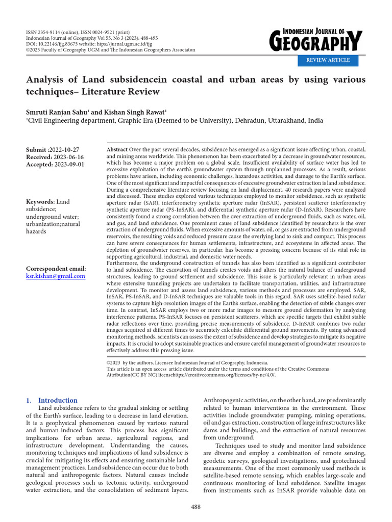 Smruti Ranjan Sahu 2023 | PDF | Groundwater | Flood