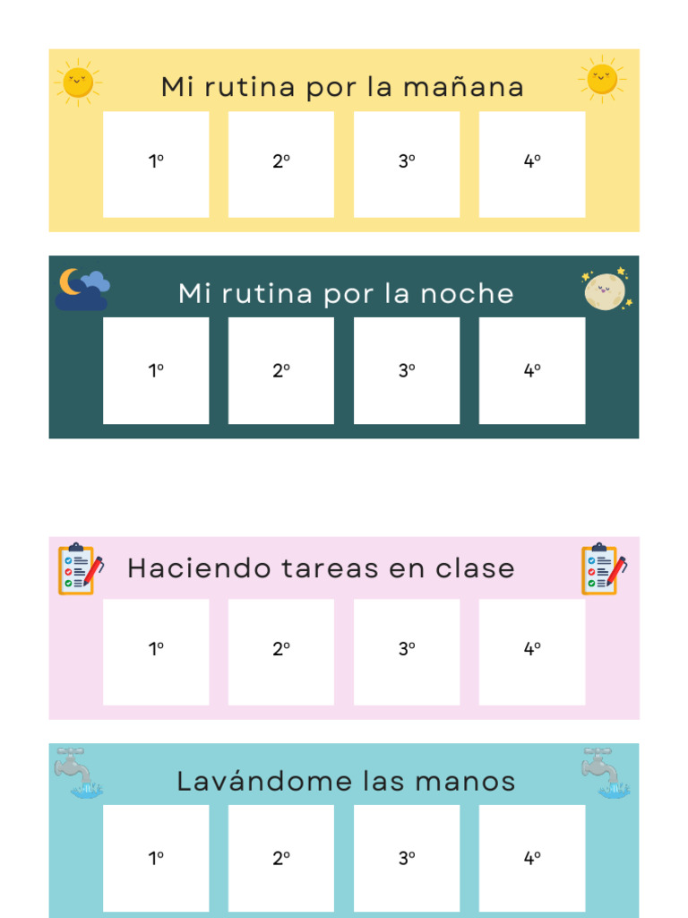 Hoja de Rutinas Diarias | PDF