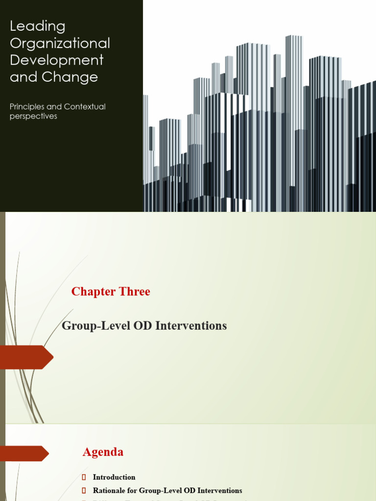 Group-Level OD Interventions Explained | PDF | Team Building | System