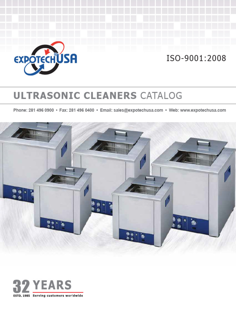 Laboratory Ultrasonic Cleaners | PDF | Ultrasound | Mechanical Engineering