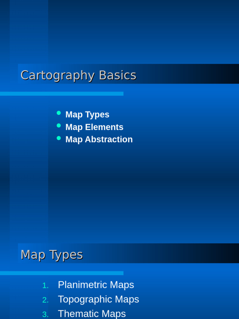 Map Elements and Thematic Mapping | PDF | Contour Line | Map