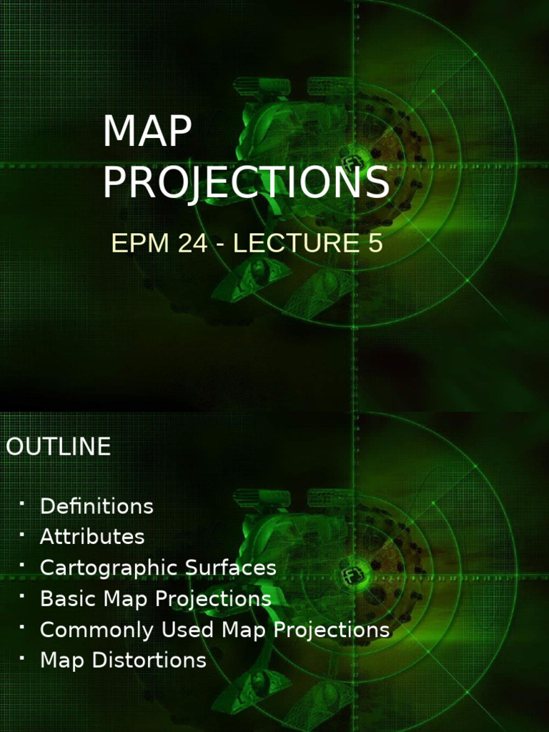 Map Projections Overview and Distortions | PDF | Geometry ...