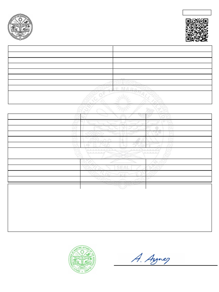 7. Minimum_Safe_Manning_Certificate | PDF | Sailor | Shipping