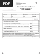 Colorado Tax Withholding Return Form | PDF | Taxes | Government Finances